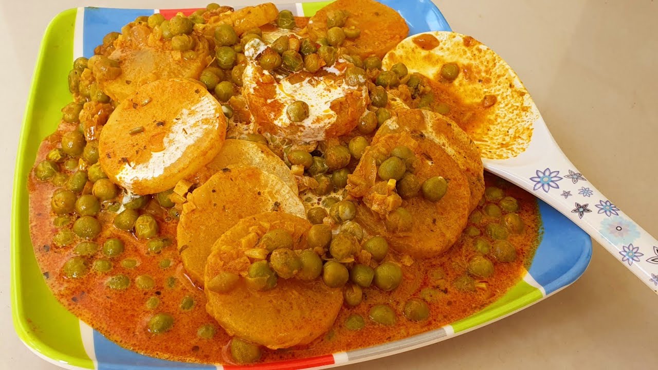 Muli Matar Ki Sabzi | Radish Green Peas Curry |Matar Masala - YouTube