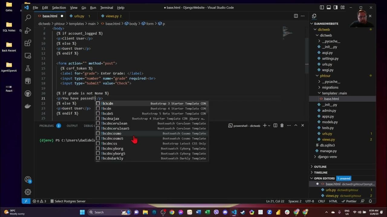 Django Tutorial for Beginners Episode 6 - If- else in Django Part 2 - YouTube