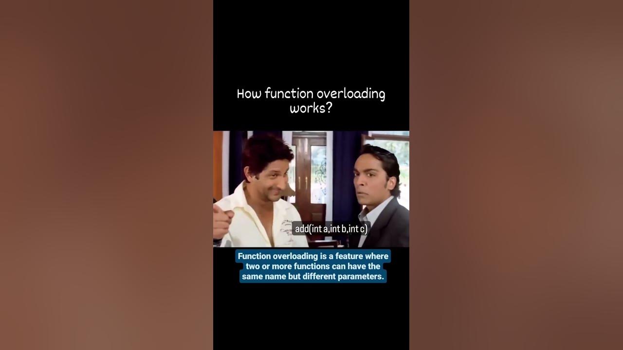 Function Overloading Programming Youtube