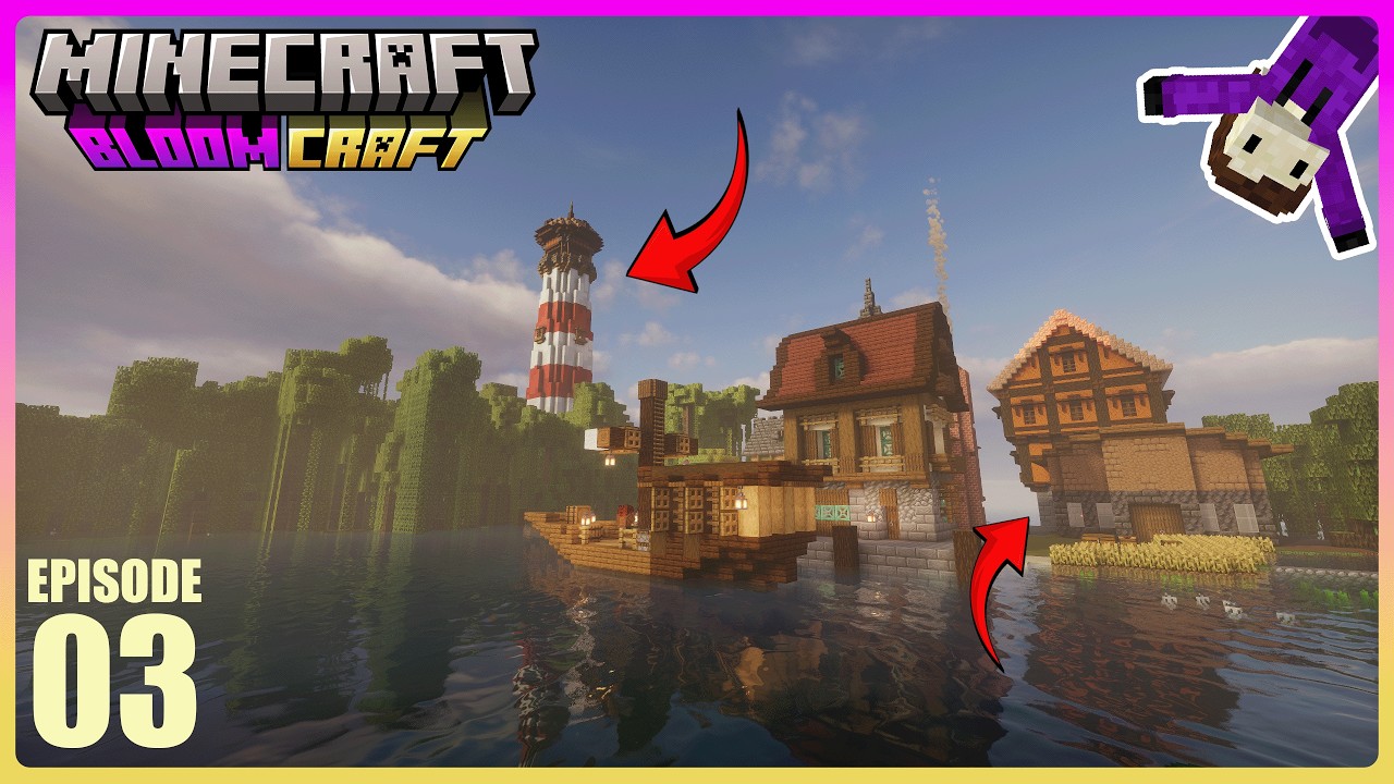 Building the BEST Lighthouse In Survival Minecraft - YouTube