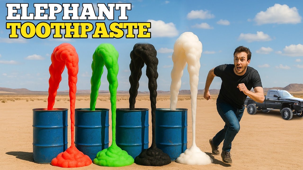 World's BIGGEST Elephant Toothpaste इतना Foam कभी नहीं देखा होगा! - YouTube