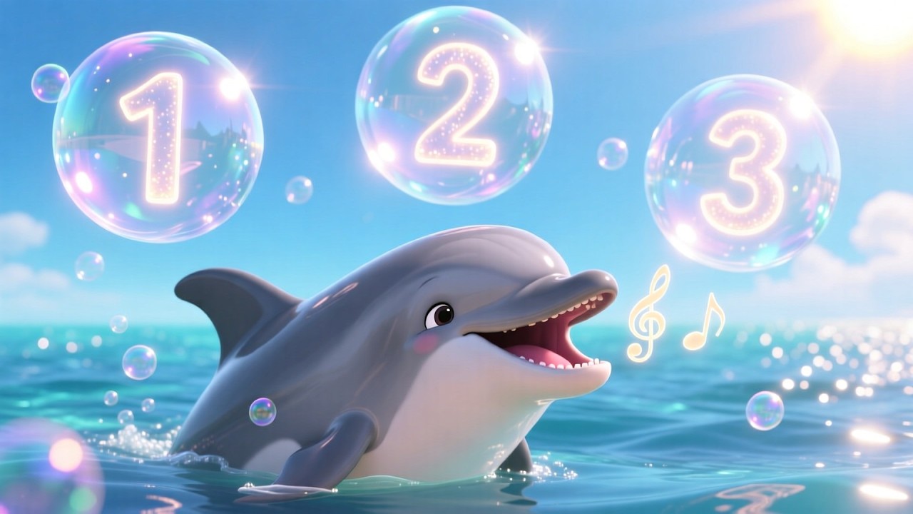 Dolphin Sings In Bubble Land 🐬🫧🎶 Fun Animal & Ocean Song for Kids ...