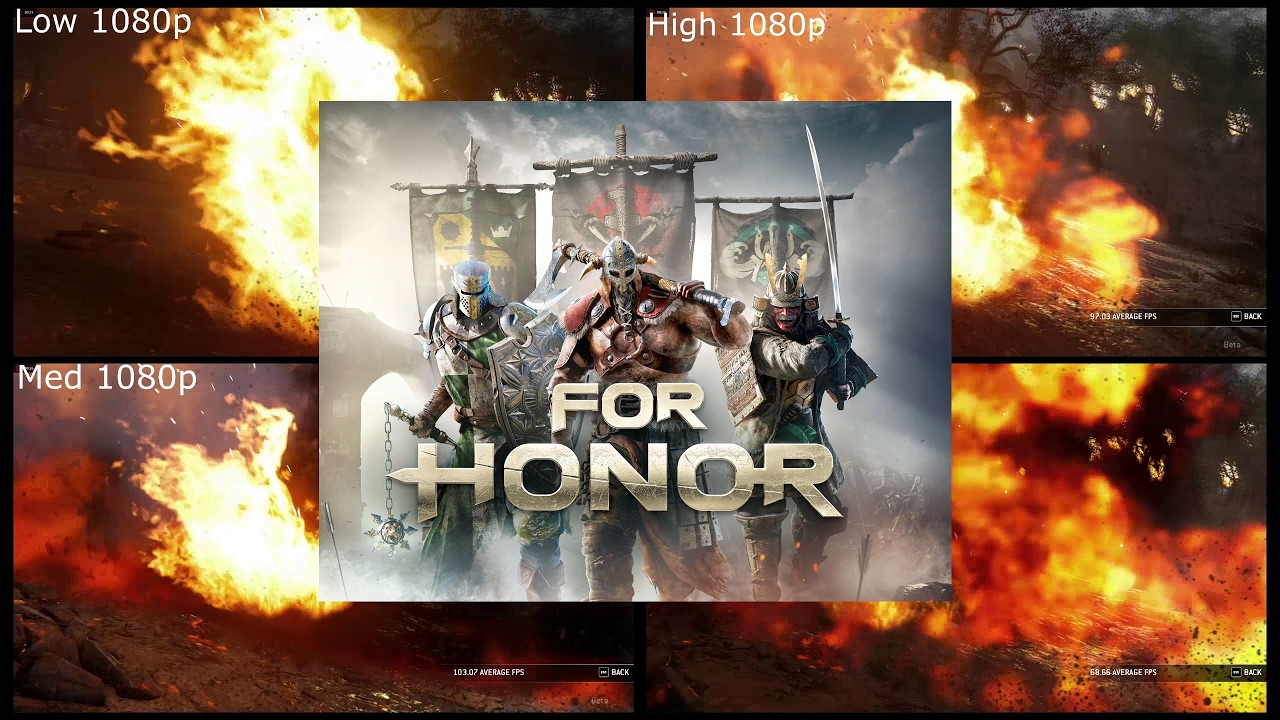 For Honor | Low v. Med v. High v. Extreme Graphics Comparison ...