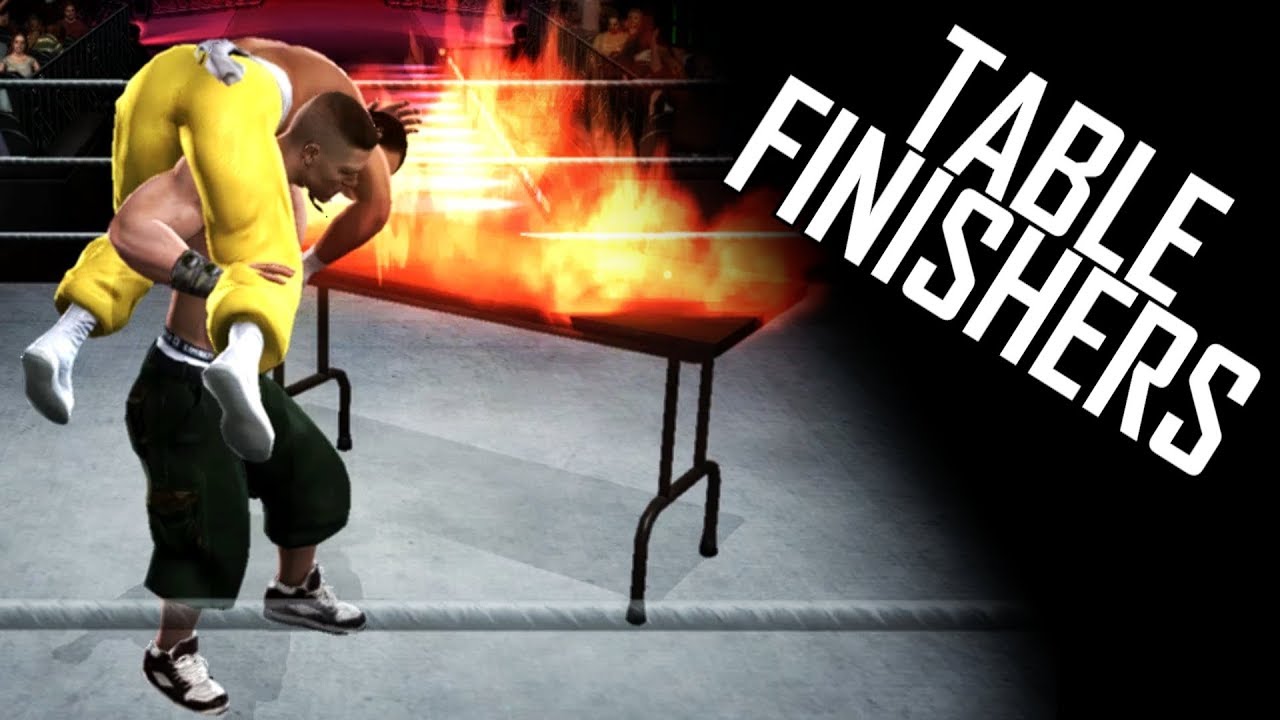 25 Awesome Table Finishers In WWE Games! (SVR Edition) - YouTube