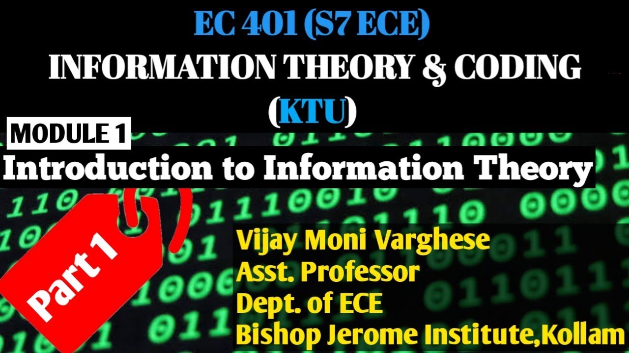Module 1part 1 Introductioninformation Theory And Coding Youtube 1672