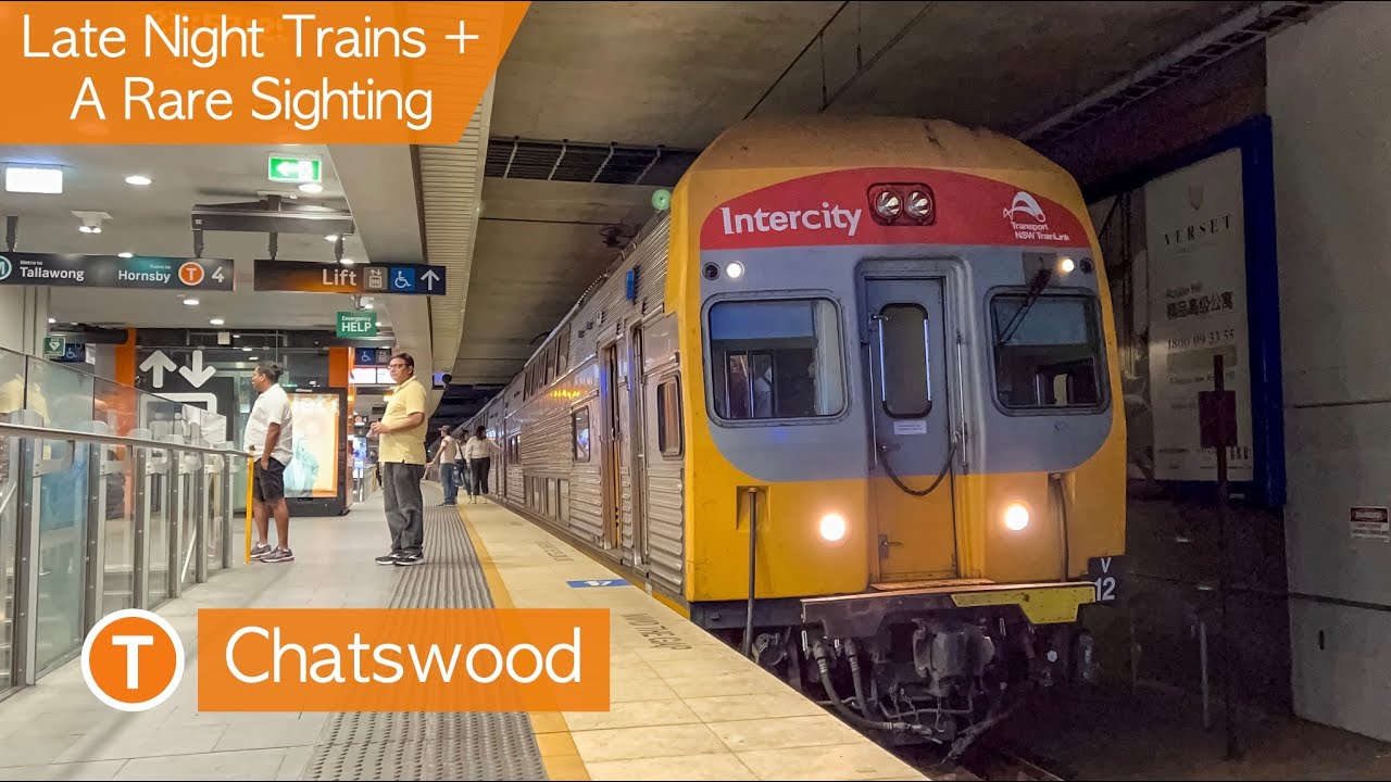Transport for Sydney Vlog 577: Chatswood - Late Night Trains + A Rare ...