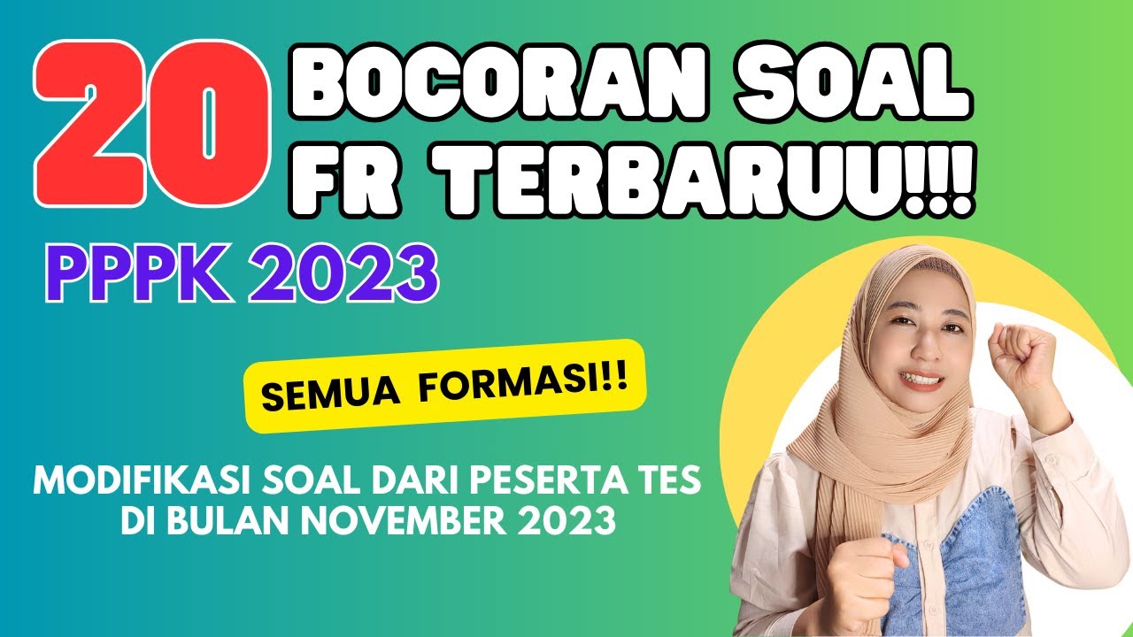 [PART 135] SPESIAL 20 BOCORAN SOAL TERBARUUU SELEKSI PPPK NOVEMBER 2023 ...