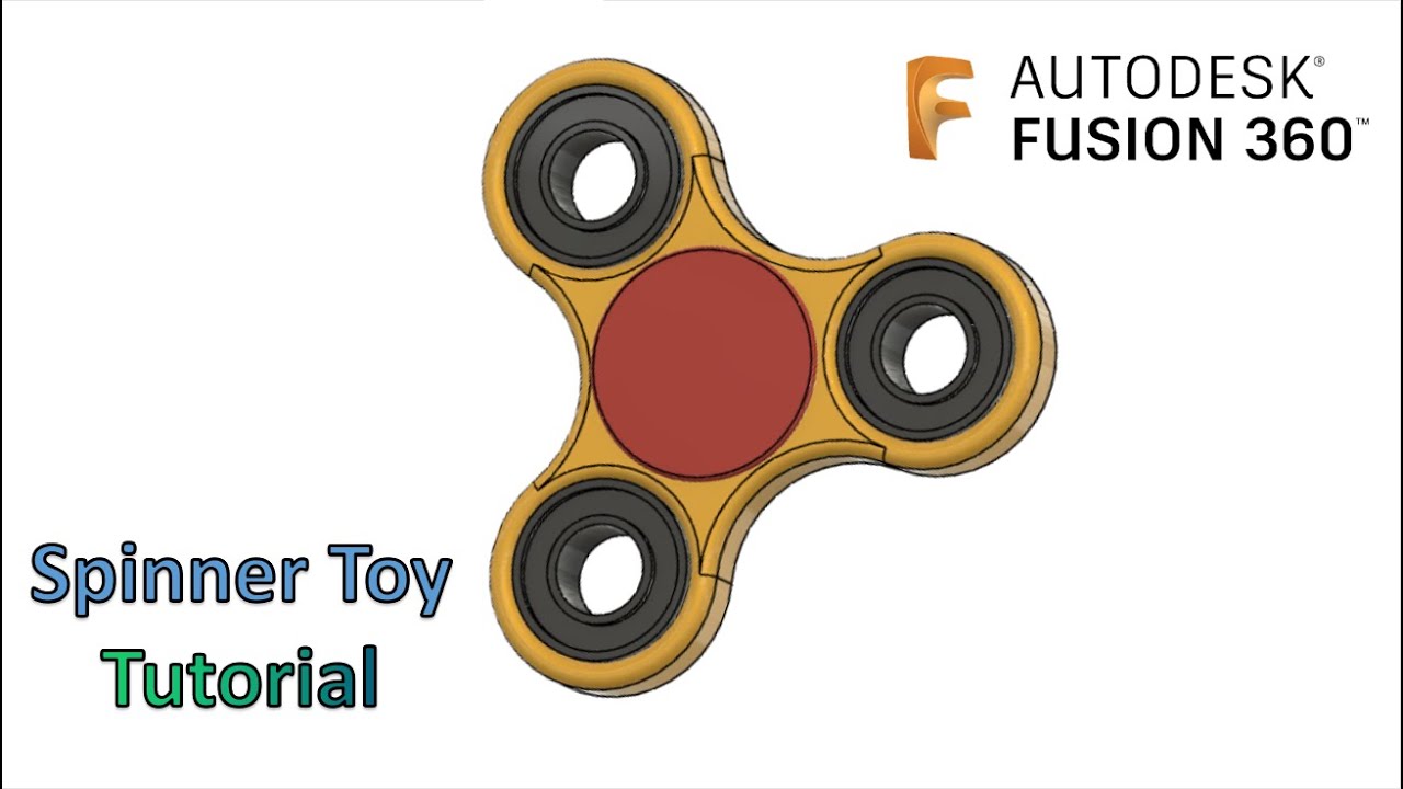 Autodesk Fusion 360: Spinner Toy Tutorial - YouTube