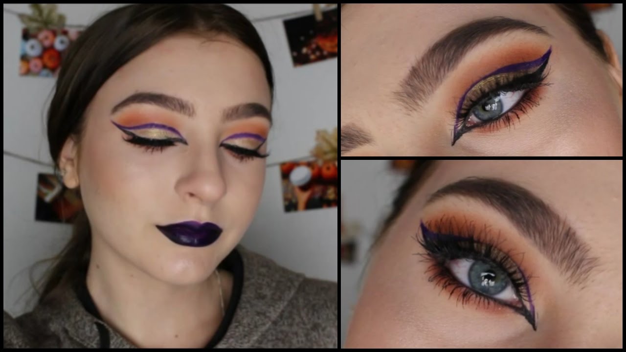 Dramatic Fall Glam Cat Eye Cut Crease Makeup Tutorial! - YouTube