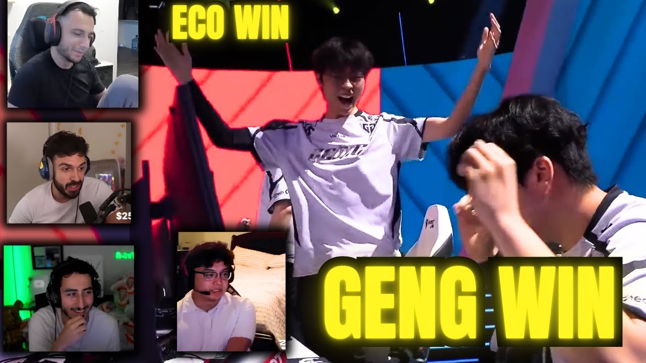 Valorant Streamers React To GenG DOMINATE PRX In The EWC CONSOLATION ...