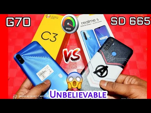 Realme C3 Vs Realme 5 Speed Test | Helio G70 Vs SD 665 | Realme C3 ...
