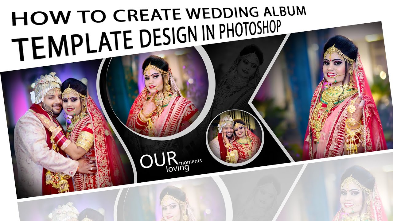 how to create wedding album in photoshop | album design tutorial - YouTube