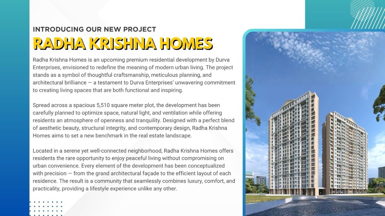 Radha Krishna Homes (Diva Shil Road) - YouTube
