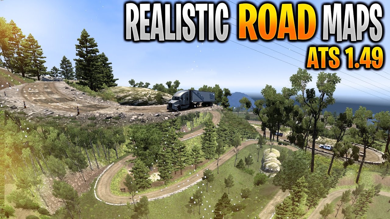 Best Realistic ATS Road Map Mod for ATS 1.49 - YouTube
