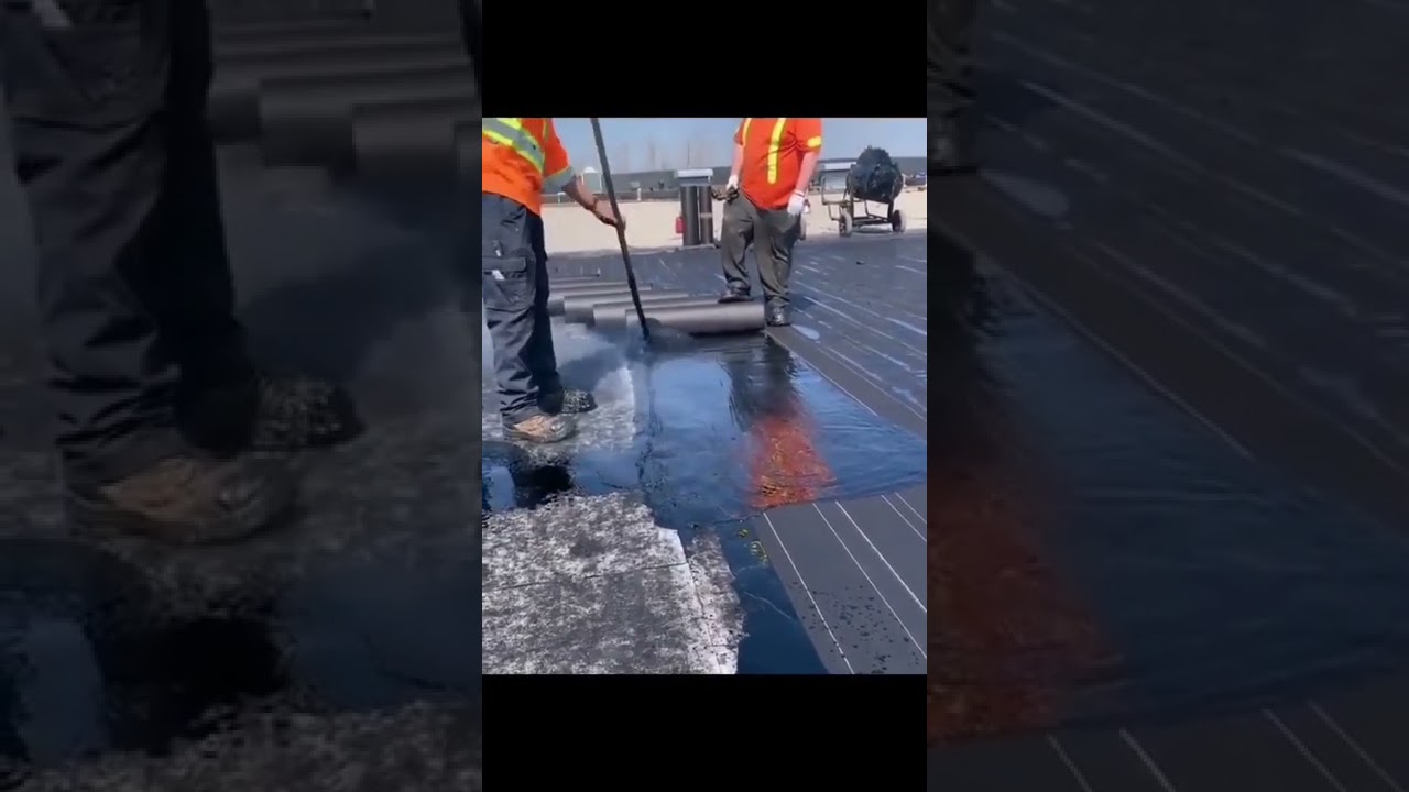 Rooftop Bitumen Work - YouTube