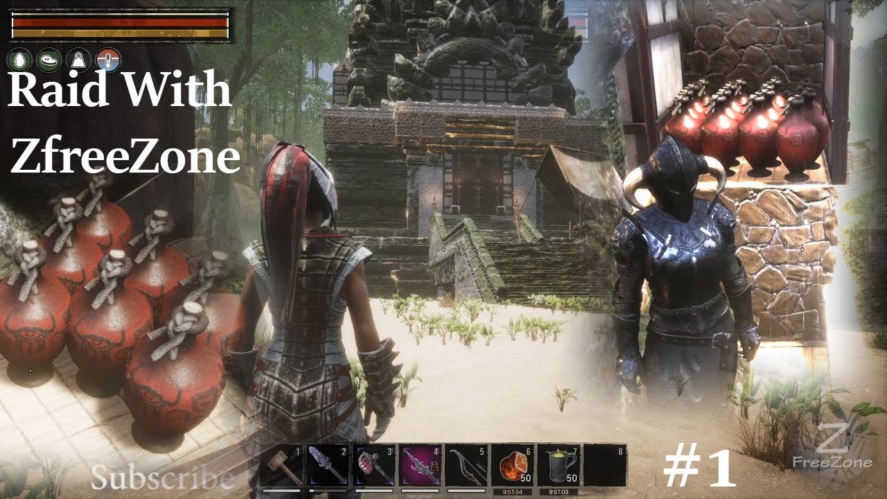 Conan Exiles Raid Jungle Temple Map Room' Indoor Pool' Archers' God ...