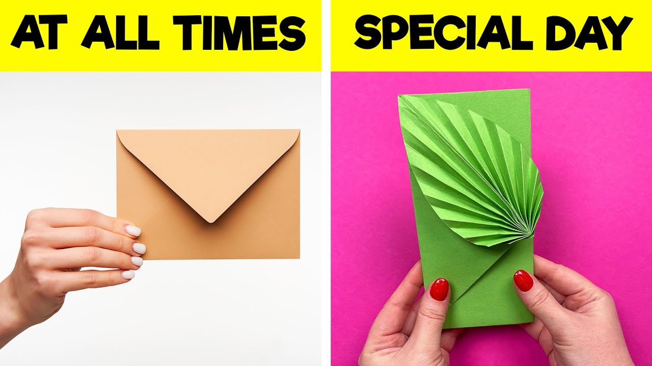 How Easily to Fold an Origami Envelope With a Leaf - YouTube