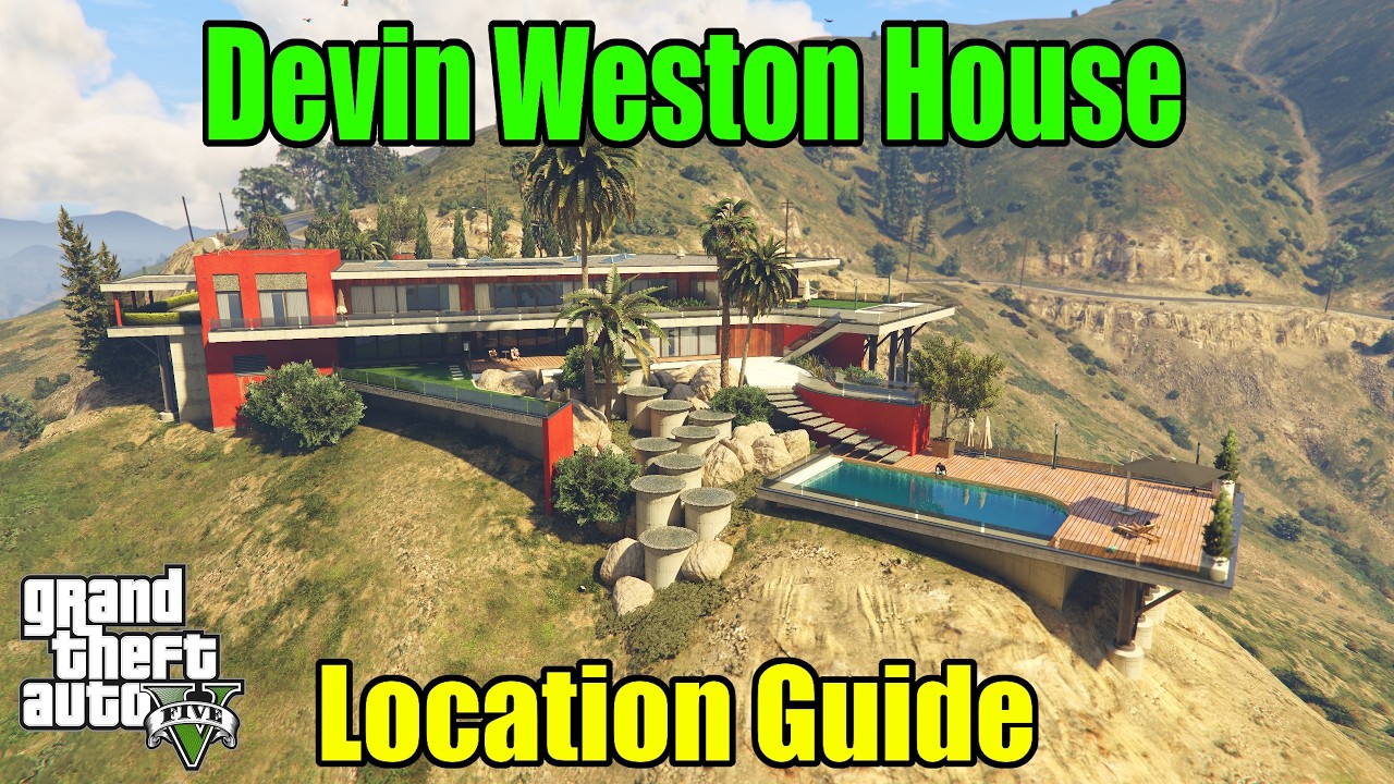 GTA 5 - Devin Weston House (Mansion) Location Guide - YouTube