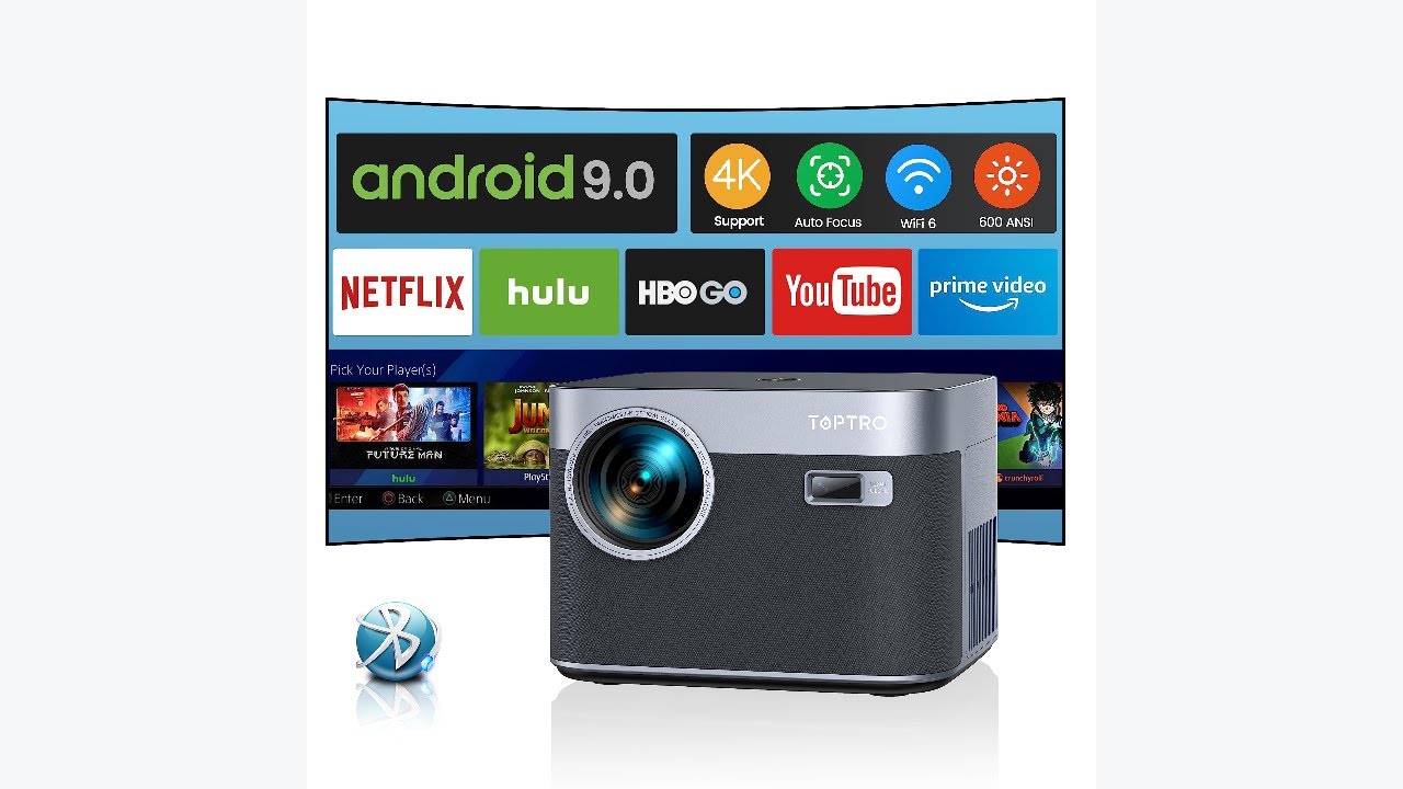 Review TOPTRO X7 Projector (4K, Android 9.0) 2024 - YouTube