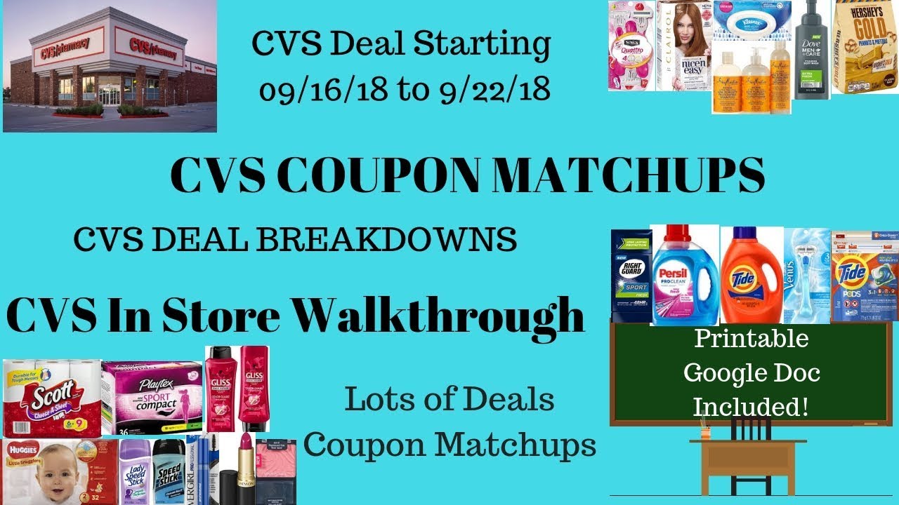 CVS Coupon Matchups Deals Starting 9/16~CVS In Store Walkthrough ...