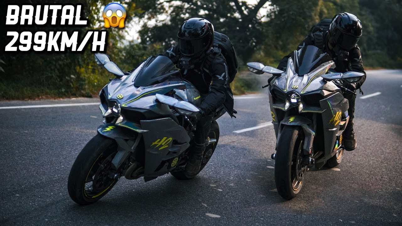 Kawasaki H2 Carbon 🤯 1st & 2nd Gear Challenge 😨 Hosh Ud Gaye 😖 - YouTube