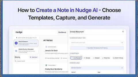 How to Use Nudge AI - Tutorials for Clinicians - YouTube
