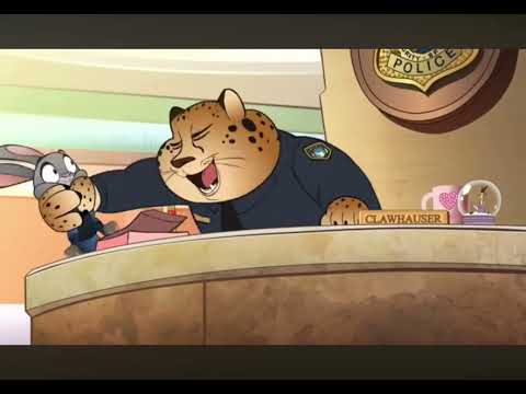 Clawhauser eats Judy Hopps
