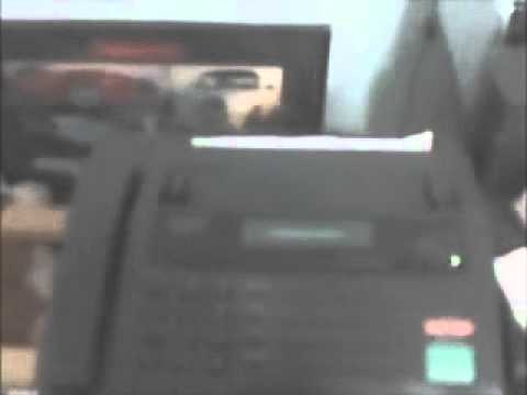 Review of a 1980's-early 90's fax machine - YouTube