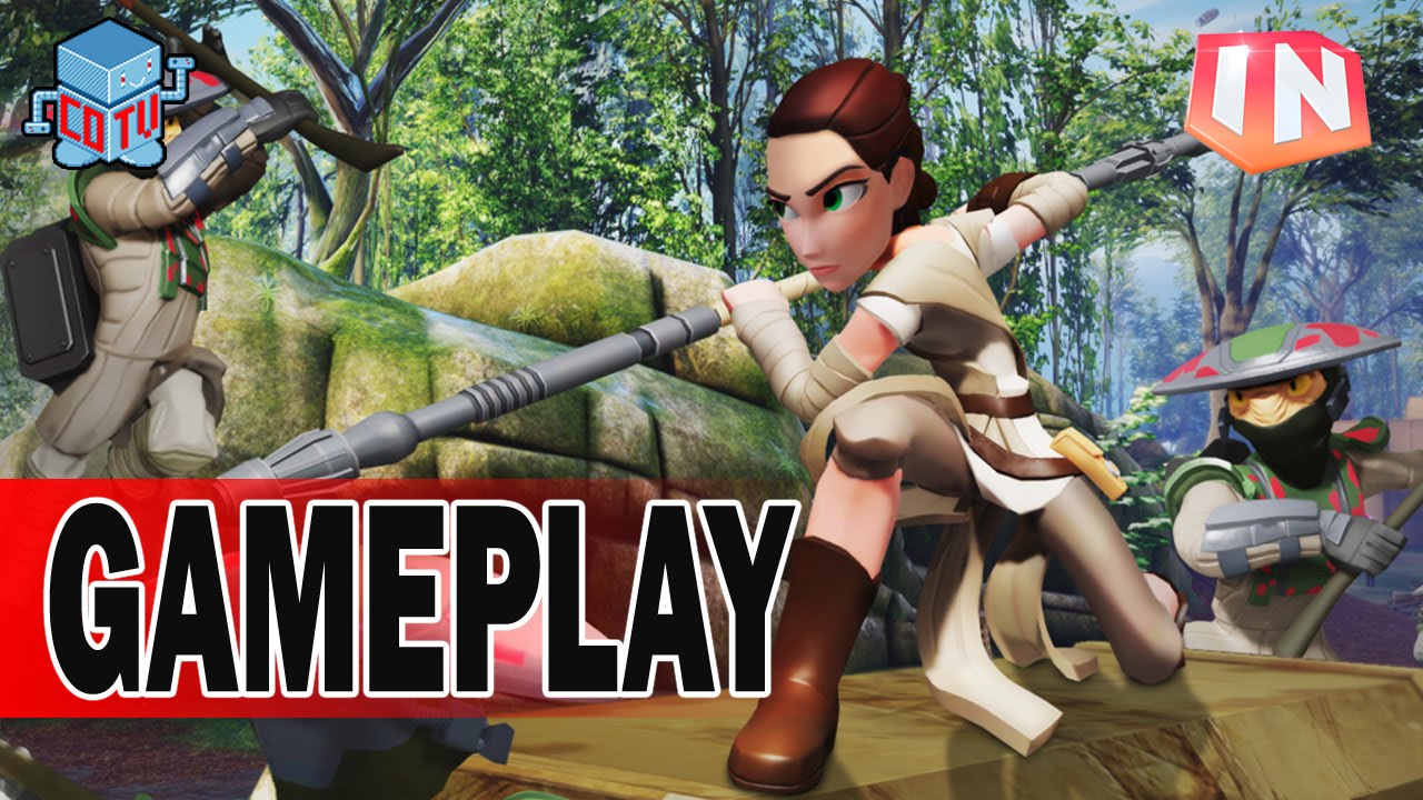 Disney Infinity 3 REY Gameplay The Force Awakens Playset Part 2 - YouTube