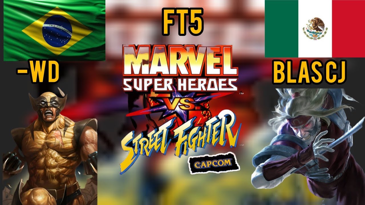 Marvel Super Heroes vs Street Fighter ((-WD🆚Blas Cj))-FT5- #fightcade2 ...