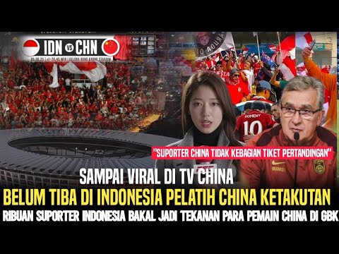 REAKSI PELATIH CHINA!! BRANKO IVANKOVIC KUATIR DENGAN TEKANAN SUPORTER INDONESIA DI GBK - YouTube