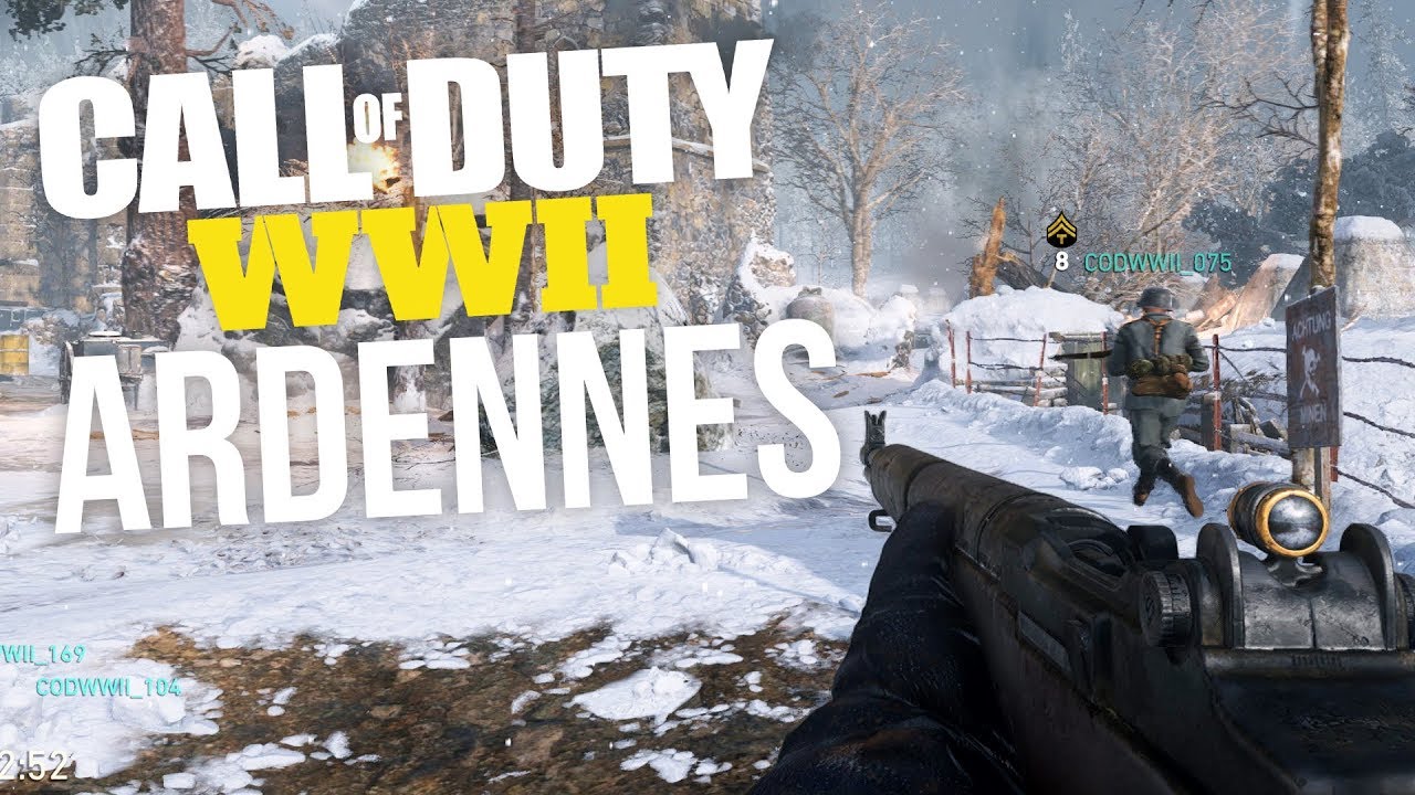 Call of Duty WW2 Multiplayer Beta Gameplay - ARDENNES (Hardpoint ...