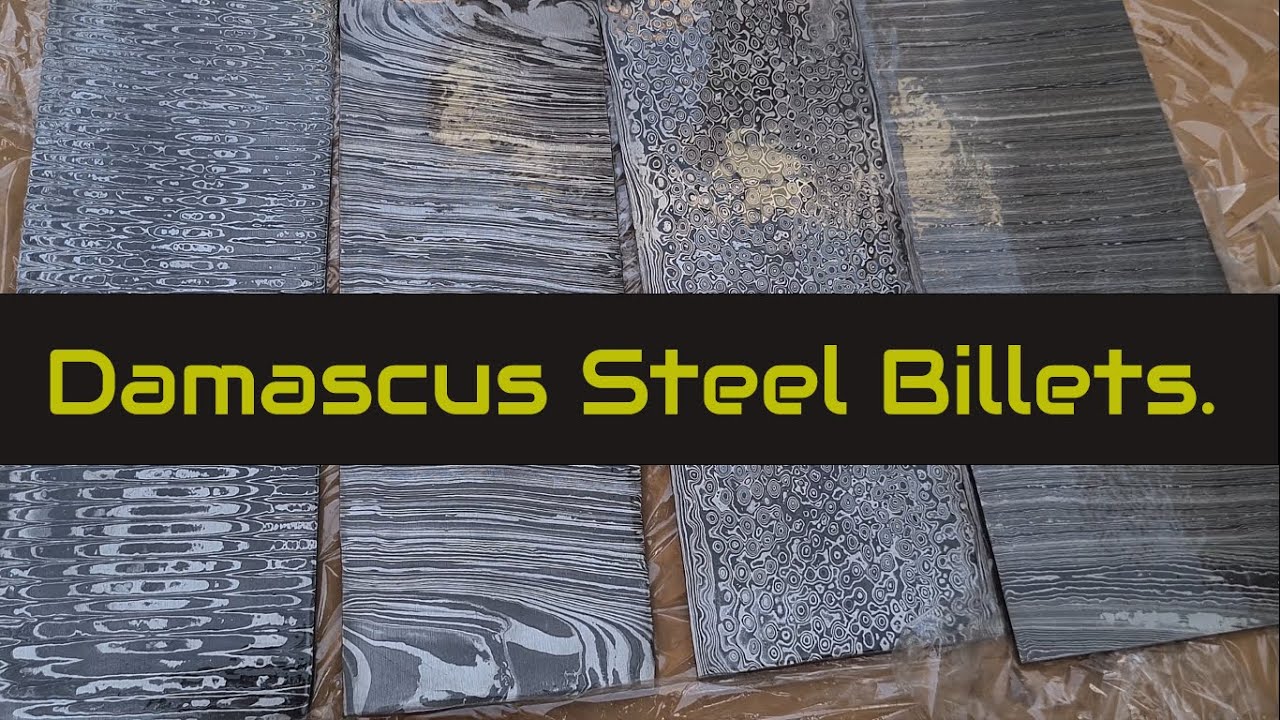 Beautiful Patterns Damascus Steel Billets - Combinations of 1095 ...