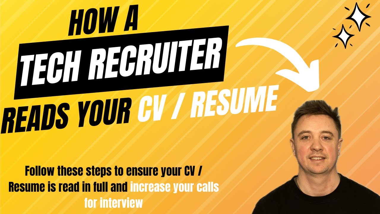 This Tech Recruiter Breaks Down how a CV / Resume is reviewed and how ...