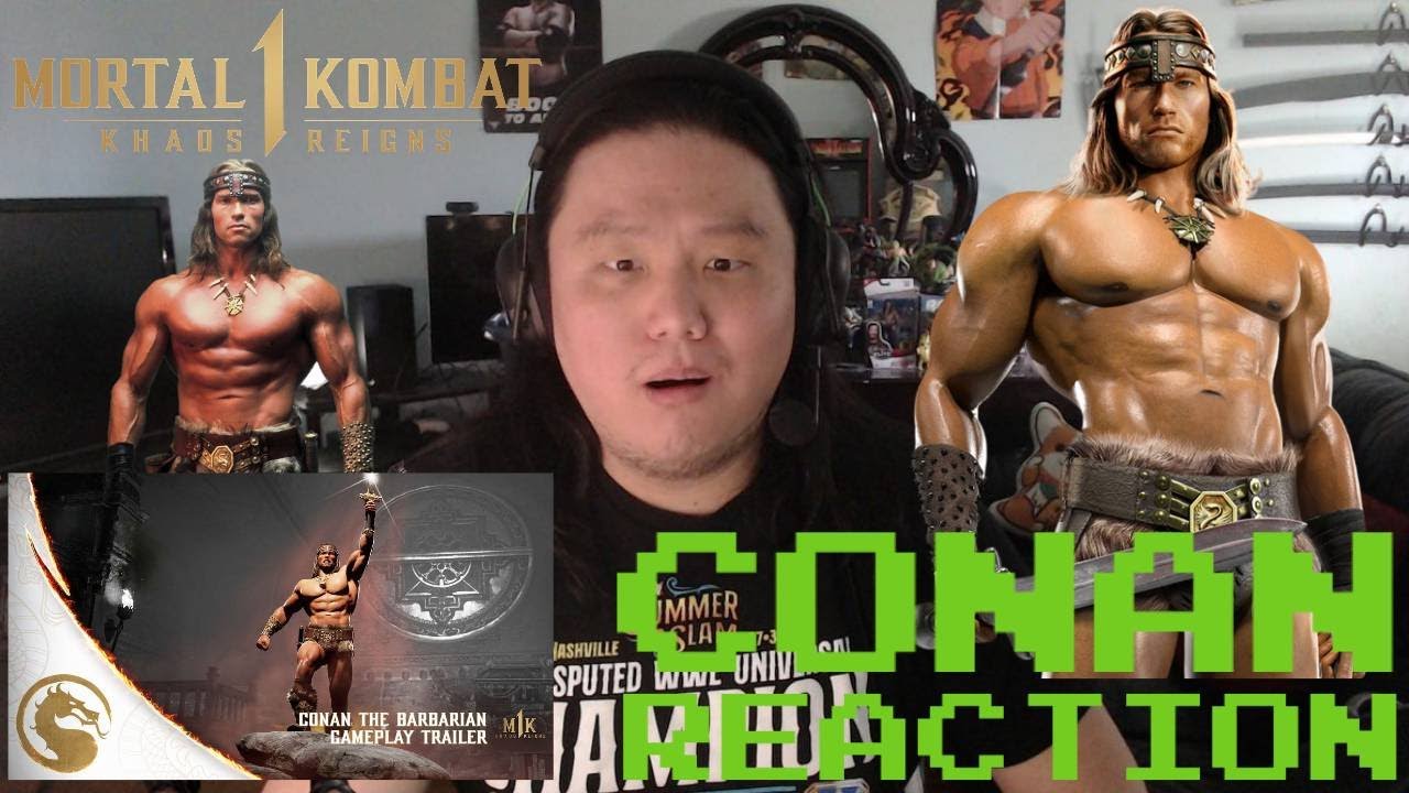 ARNOLD??? Mortal Kombat 1: Khaos Reigns Official Conan the Barbarian Gameplay Trailer (REACTION ...