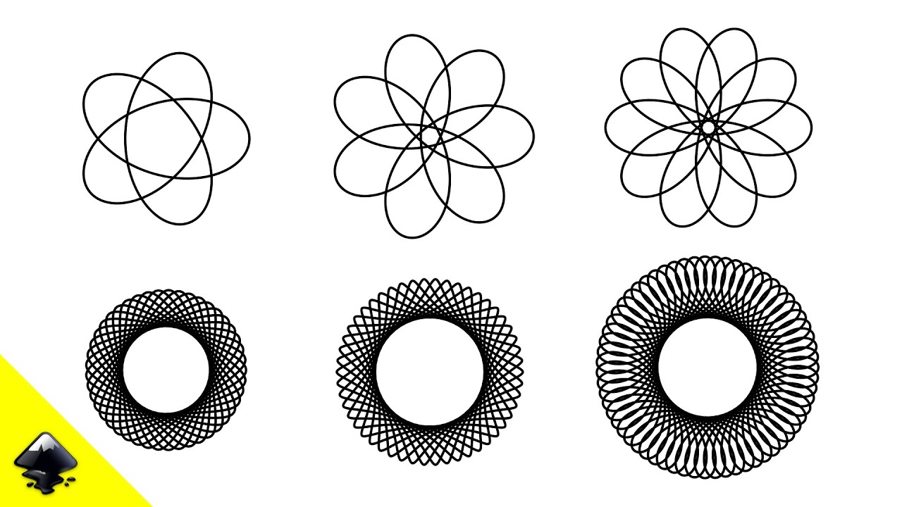 How to make a spirograph using inkscape easily - Inkscape tutorial #6 ...