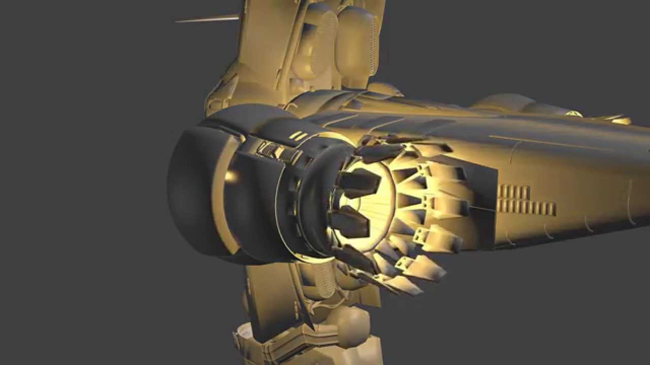 Reliant Engine Cowling - Test Render - YouTube