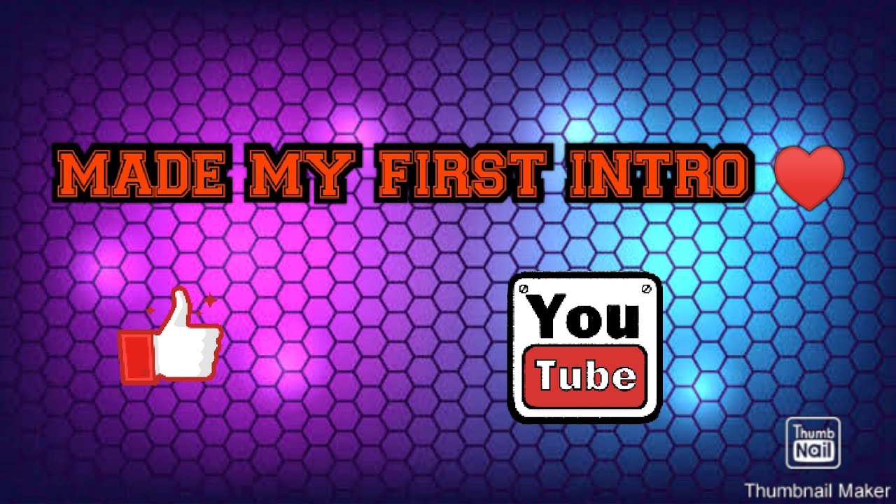 MADE MY FIRST INTRO!! #intromakerapp - YouTube
