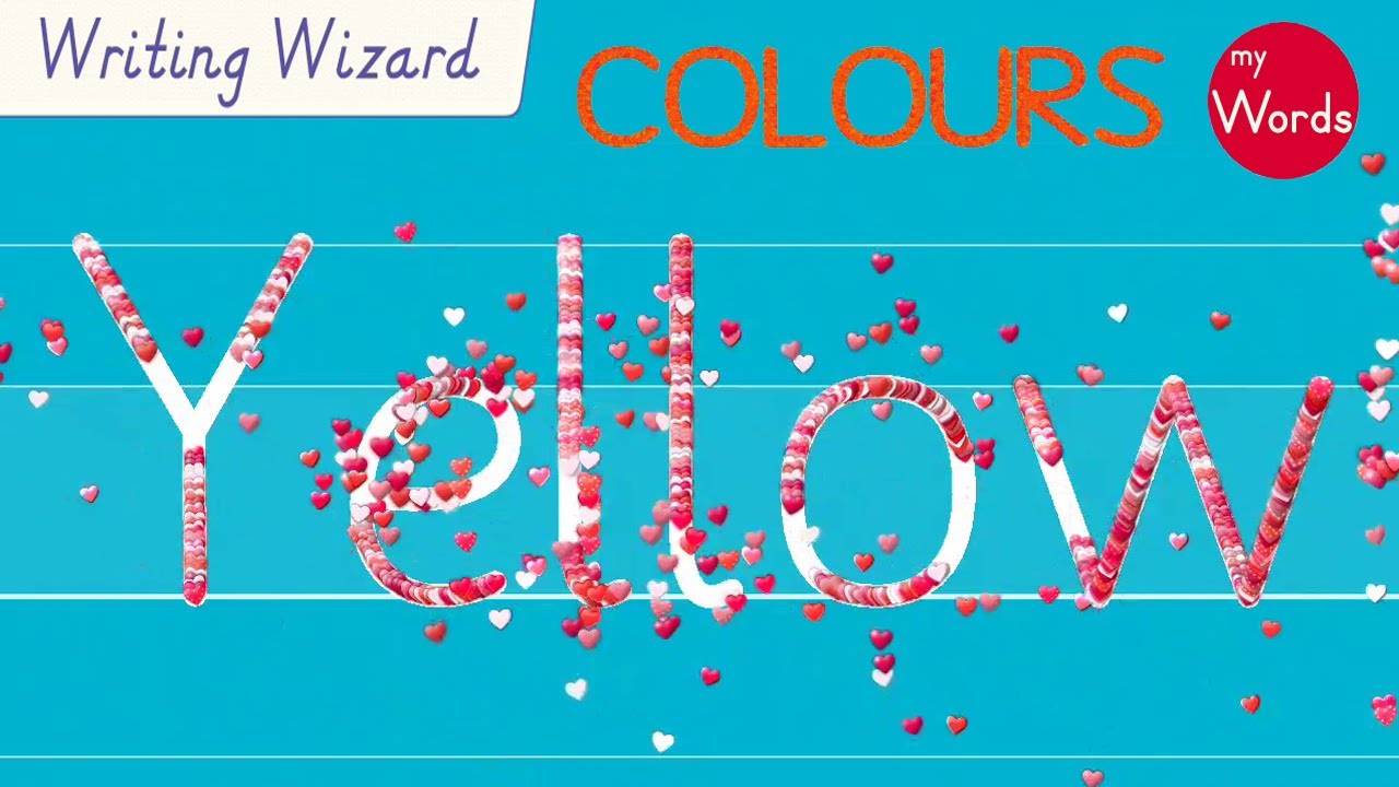 Writing Wizard - Color Names in English Learning for Kids - YouTube