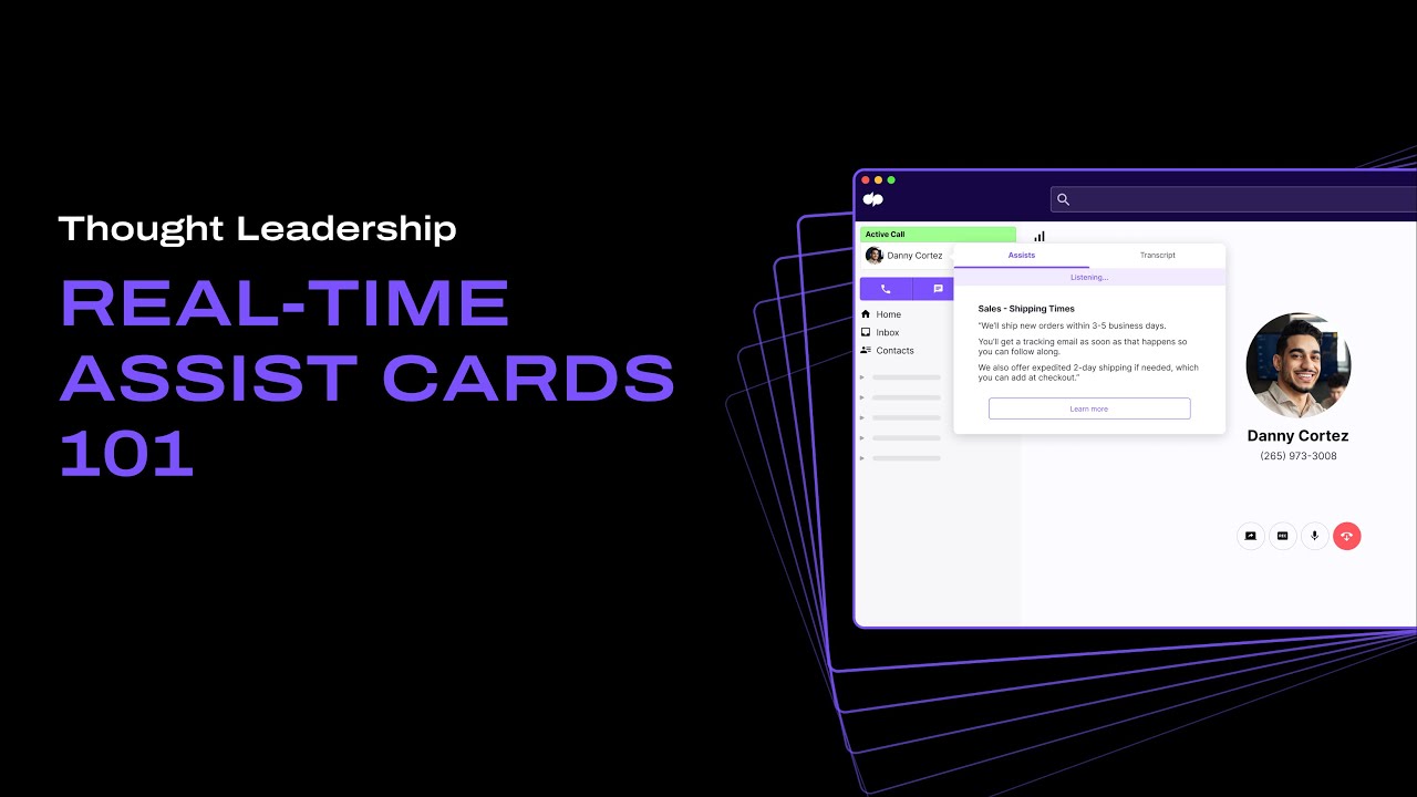 Real-Time Assist Cards 101 | Call Coaching at Scale with Dialpad Ai ...