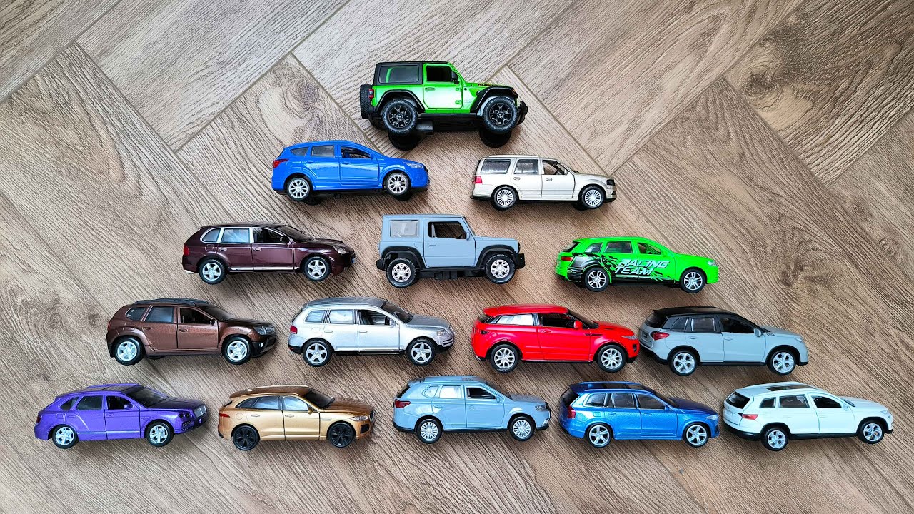 A Pyramid of Cars Consisting only From SUVs by Famous Brands - YouTube