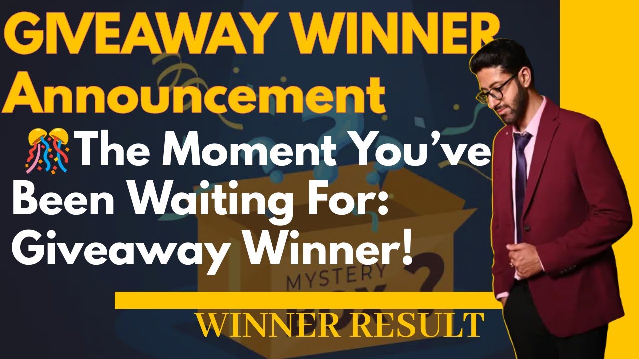 Giveaway Winner Announcement | 🎊 The Moment You’ve Been Waiting For ...