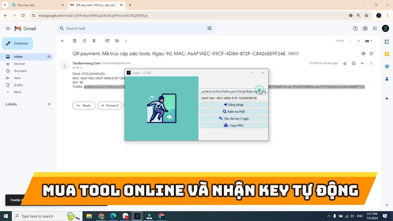 Hướng Dẫn Mua Tool Và Nhận Key Tự Đông - YouTube