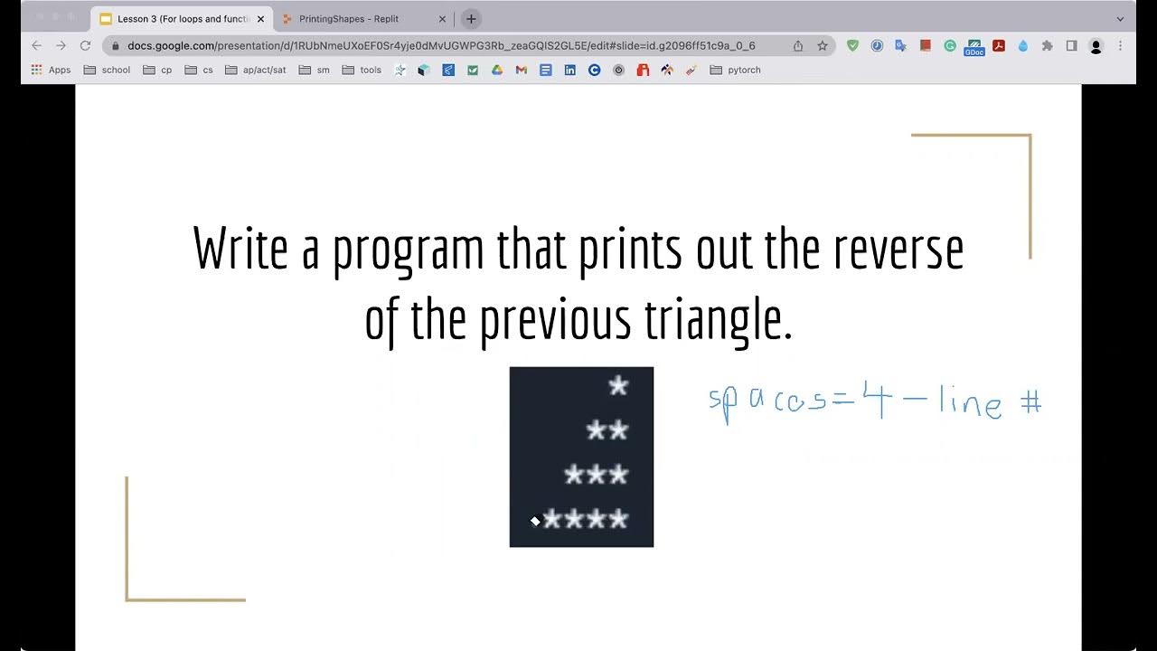 SaMi Java Lecture 3 "Functions and for Loops" by Grace S. - YouTube