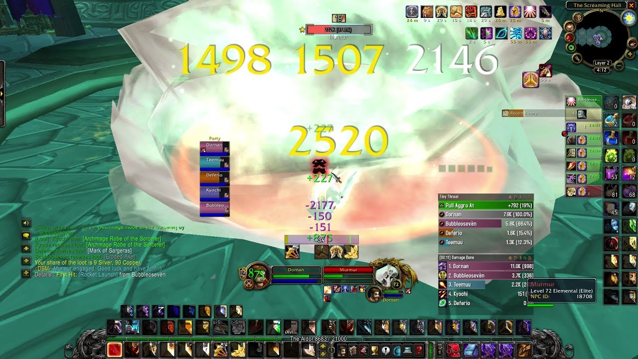 World of Warcraft TBC Classic Heroic Shadow Labyrynth Retribution - YouTube
