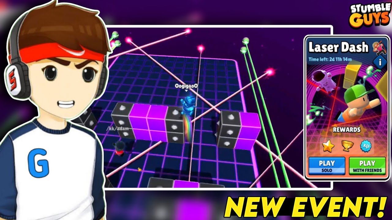 LASER DASH New Event In Stumble Guys - YouTube