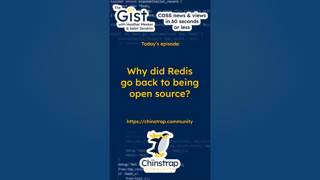 The Gist Episode 12 - Why did Redis go back to being open source? - YouTube