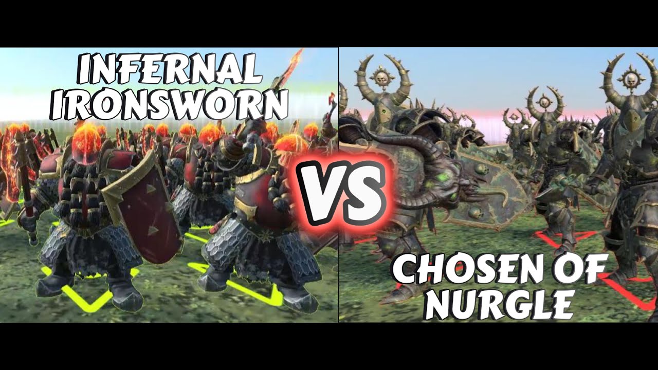 Who Will Win? Infernal Ironsworn or Chosen Of Nurgle in Warhammer Total ...