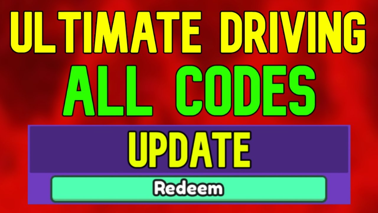 New Ultimate Driving Codes | Roblox Ultimate Driving Codes (November ...