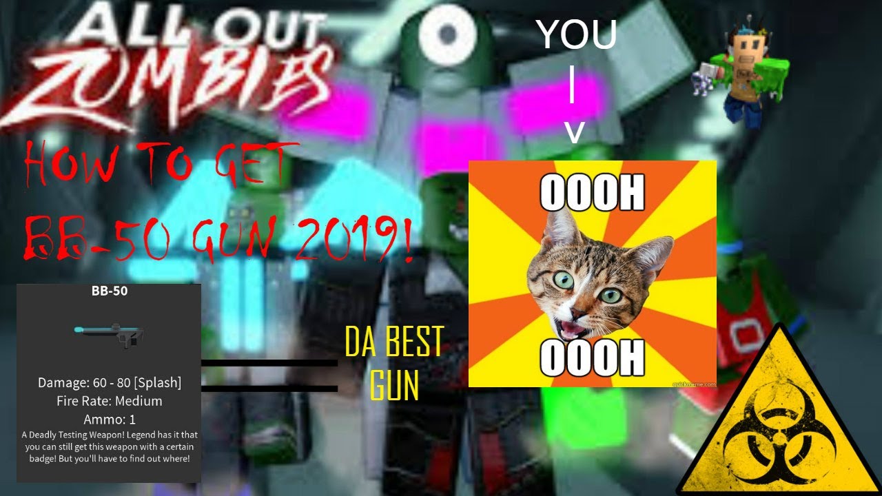 Roblox All Out Zombies How to get BB-50 Gun! 2019!! - YouTube